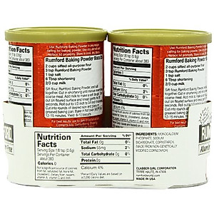 Rumford Baking Powder, 8.1 Ounce (Pack of 2)
