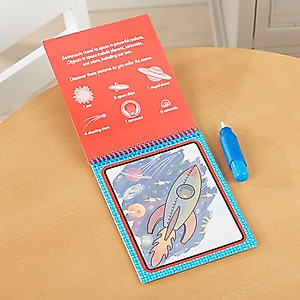 Melissa & Doug On the Go Water Wow! Reusable Color with Water Travel Toy Activity Pad with Chunky Water Pen 3-Pack (Dinosaurs, Adventure, Space) - FSC Certified