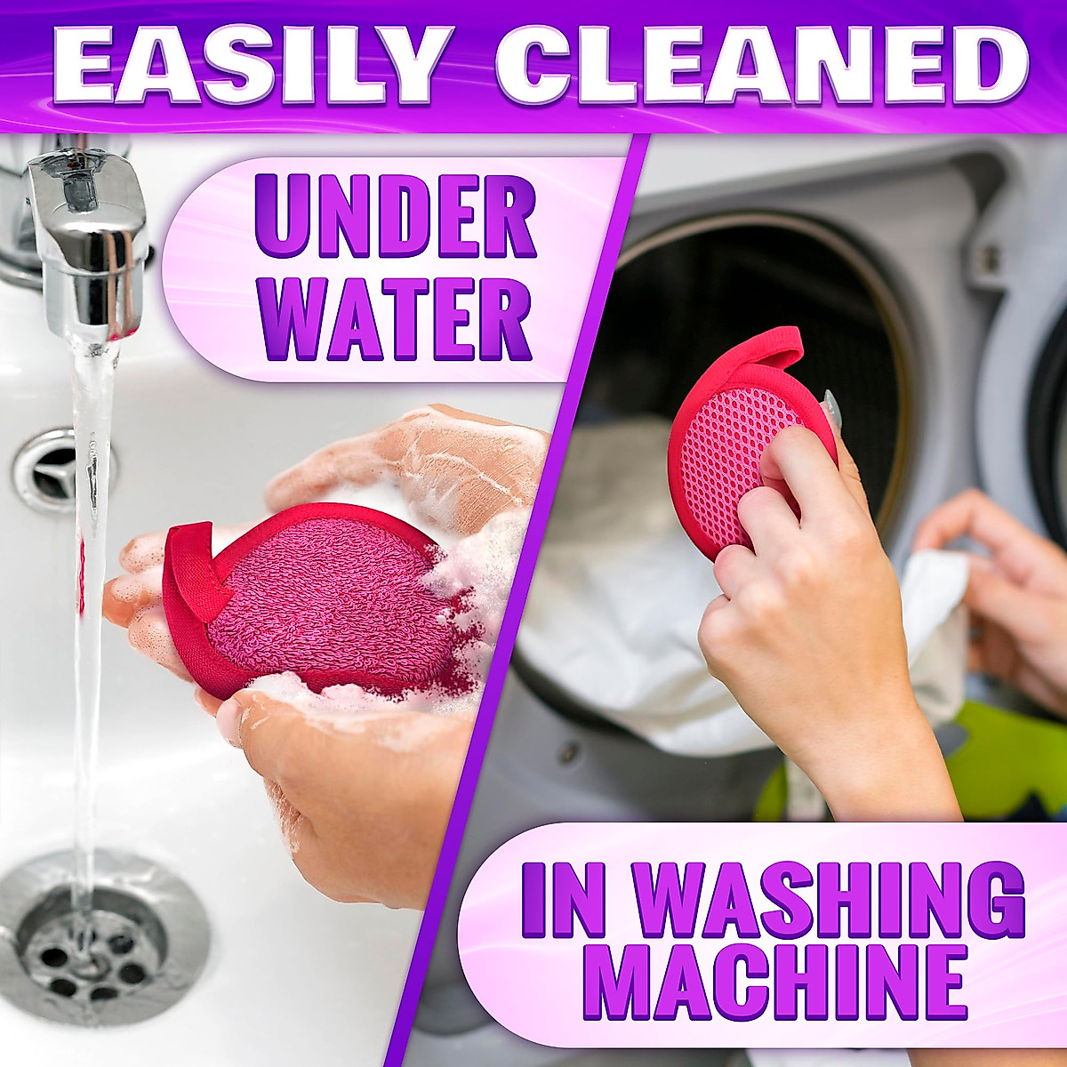 Makeup Remover Cloth Exfoliating Face Scrub - 3Pcs Microfiber Cloth Facial Blackhead Remover Reusable Eye Makeup Remover Pads Face Cleansing Wipes for Women, Men - Exfoliating Washcloth Acne Wipes