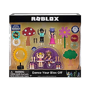 Roblox Celebrity Collection - Dance Your Blox Off Playset [includes Exclusive Virtual Item]- Amazon Exclusive