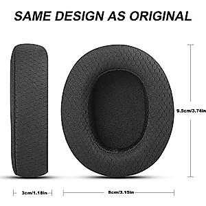 Replacement Ear Pads for Sennheiser HD4.50BT HD4.50BTNC HD4.40BT Headsets Earpads Replacement, Earpads Cushions for Sennheiser HD4.50BT, Soft and Comfortable Sponge, Black Mesh Fabric
