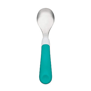OXO Tot Training Fork and Spoon Set, Teal, 2-Pack