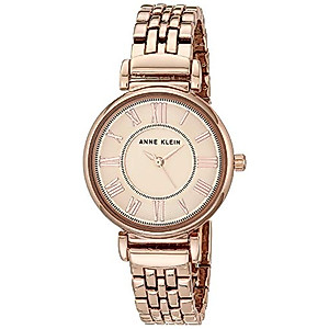 Anne Klein Women's AK/2158RGRG Rose Gold-Tone Bracelet Watch