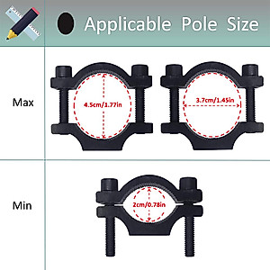 MORICHS Glodorm Universal Hanger Gadget Bag Claw Hook for Electric Scooter Hanging Pothook Accessories for Scooter,Bike,MTB (Black Hook C)