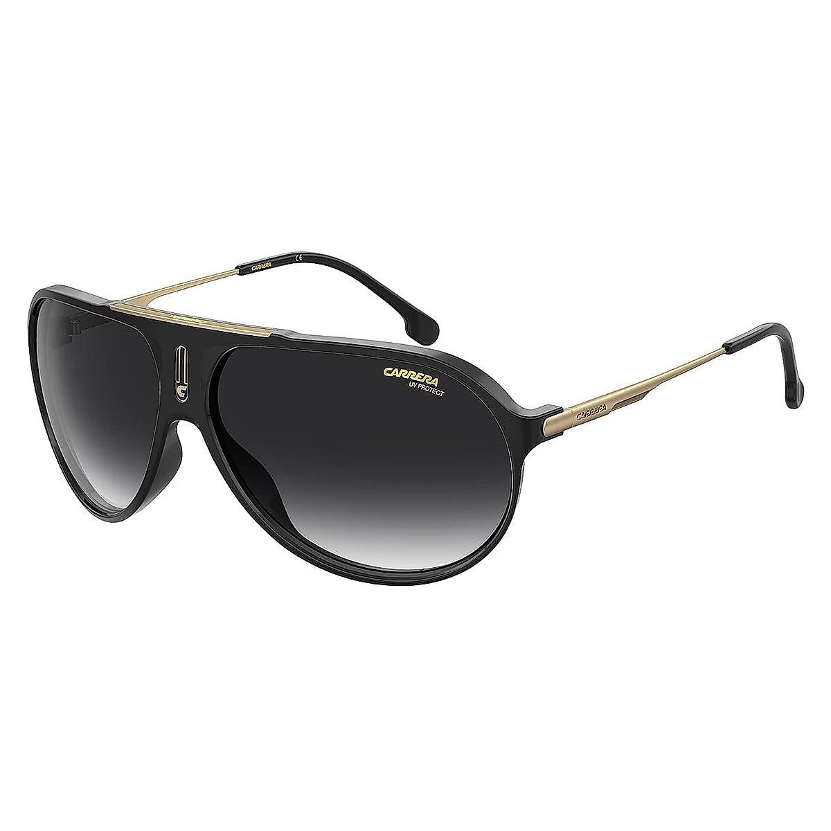 Carrera Women's Hot65 Pilot Sunglasses, Black/Gray Shaded, 63mm, 11mm
