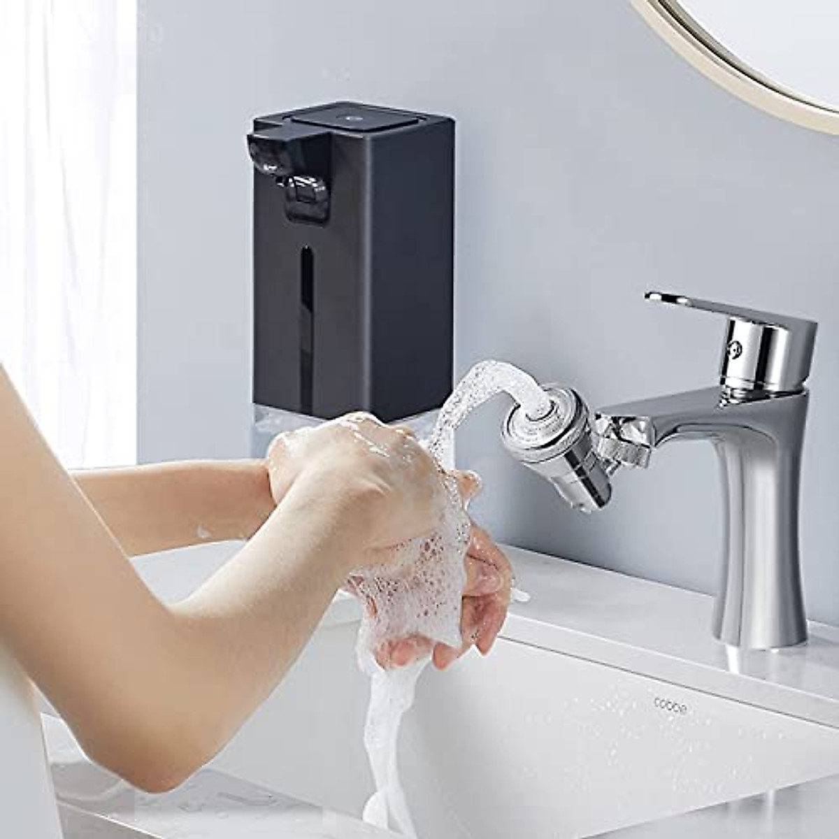 Kitchen Faucet Sprayer Attachment, Filter Faucet Aerator 360°rotating Faucet Extender, Suitable for Kitchen Sink,Bathroom Sink.