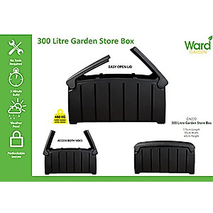 Ward GN220-GREY-ST Garden Store, 300 liters, Grey, 115 x 55 x 60 cm