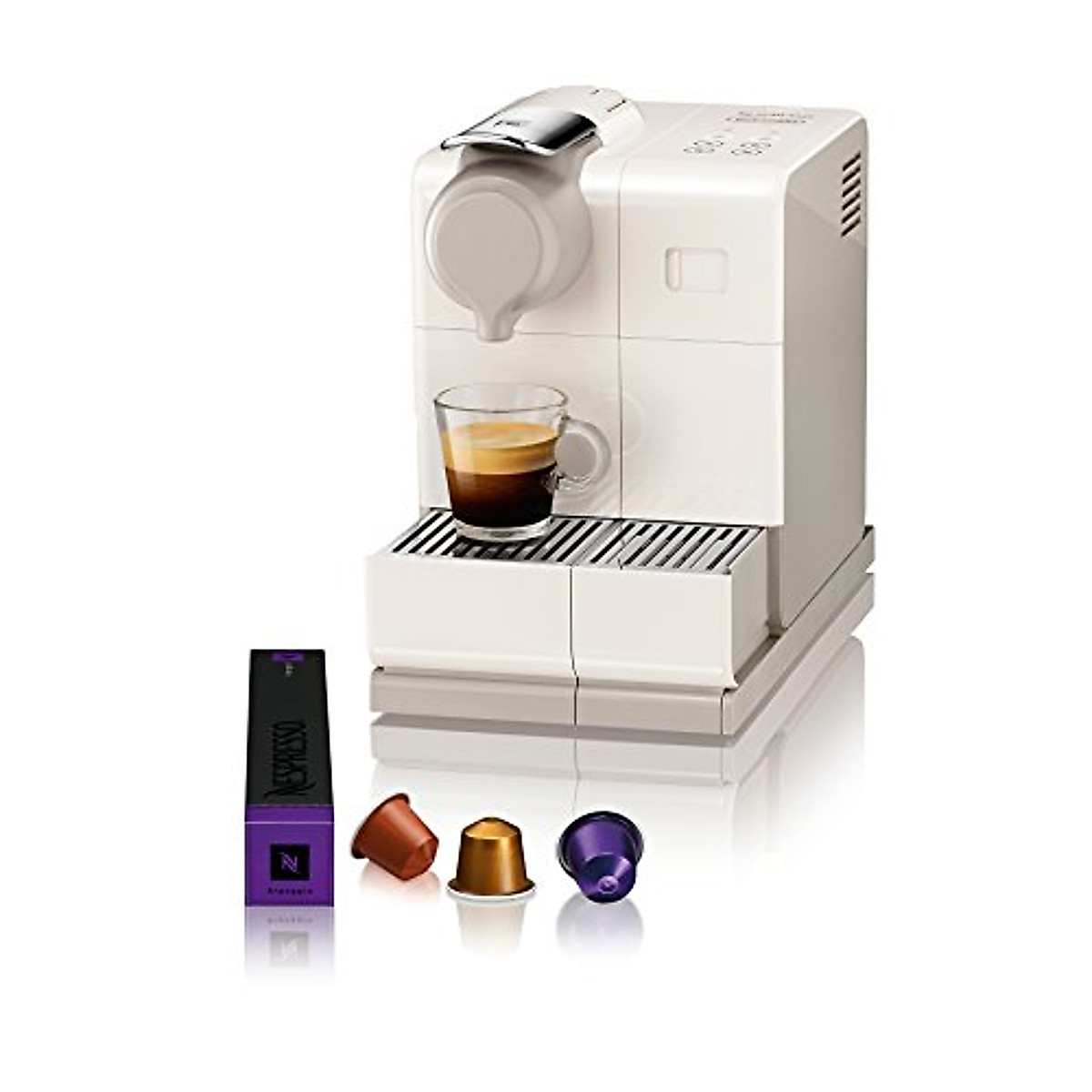 Nespresso Lattissima Touch Original Espresso Machine with Milk Frother by De'Longhi, White