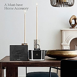 ESNA HOME Luxury Natural Soy Scented 3 Wicks Candle | 19.4oz 110 Hours Long Burn Candles for Home Scented | Lemon Grass Essential Oil Couples | Aromatic Candle Premium Ideas for Mom She’ll Simply Love