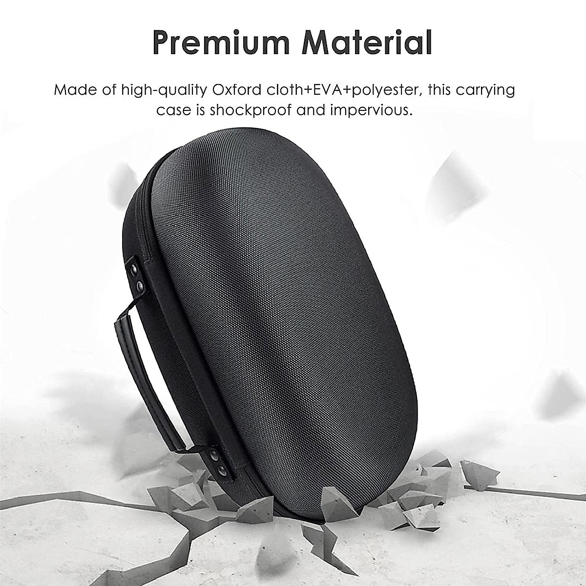 PALUMMA Hard Travel Case For HTC Vive Focus 3 VR Glasses Protective Storage Carrying Case for Gaming Touch Controllers, Mobile Power Cable and Adapte