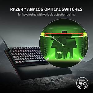 Razer Huntsman V2 Analog Gaming Keyboard - Classic Black & Basilisk V3 Customizable Ergonomic Gaming Mouse - Classic Black & Goliathus Extended Chroma Gaming Mousepad - Classic Black