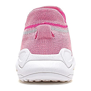 HOBIBEAR Toddler Boys Girls Walking Shoes Slip on Sock Sneakers Non-Slip Lightweight Mesh (Pink,Toddler 7)