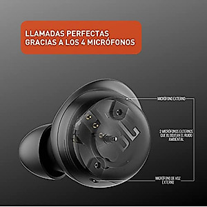 JBL Live Free NC+ - True Wireless in-Ear Noise Cancelling Bluetooth Headphones with Active Noise Cancelling, Microphone, Up to 21H Battery, Wireless Charging (Blue)