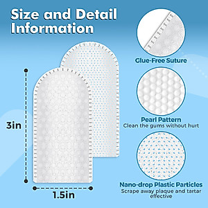 Vannon Pet Dental Care Finger Wipes, Pet Teeth Cleaning Wipes for Cats and Dogs, Dog Teeth Wipes, Freshen Breath, Reduce Plaque & Tartar, 50PCS