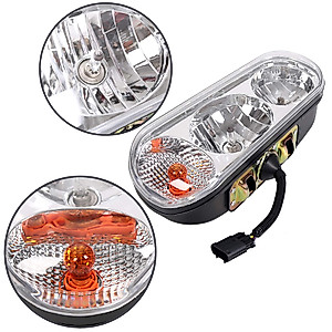 ECOTRIC  Universal Halogen Snow Plow Lights Kit Compatible with Boss Western Meyer Blizzard Curtis Snowdog