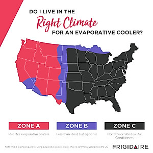 Frigidaire 2-in-1 Personal Evaporative Air Cooler and Fan | 250 CFM’s | portable Swap Cooler with 3 Fan Speeds | Air Filter with Removable Water Tank