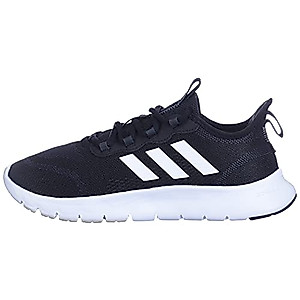 adidas Women's Vario Sport Running Shoe, Black/White/Grey, 7.5