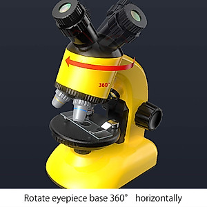 Microscope for Kids, Microscope Kit LED 40X-1200X Magnification Kids Science Toys, Microscope Slides with Specimens for Kids,Students Microscope STEM Kit