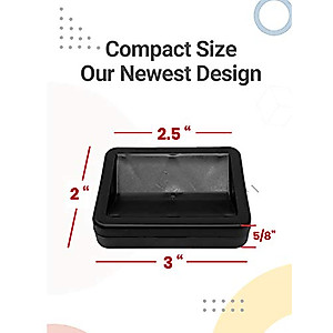 SlipToGrip Bed and Furniture Stopper - Bed Frame Wheel Stoppers - Bed Wheel Stopper - Caster Wheel Stoppers - Furniture Wheel Stoppers Fit All Wheels of Furniture, Sofa, Bed, Chairs (4, Black)