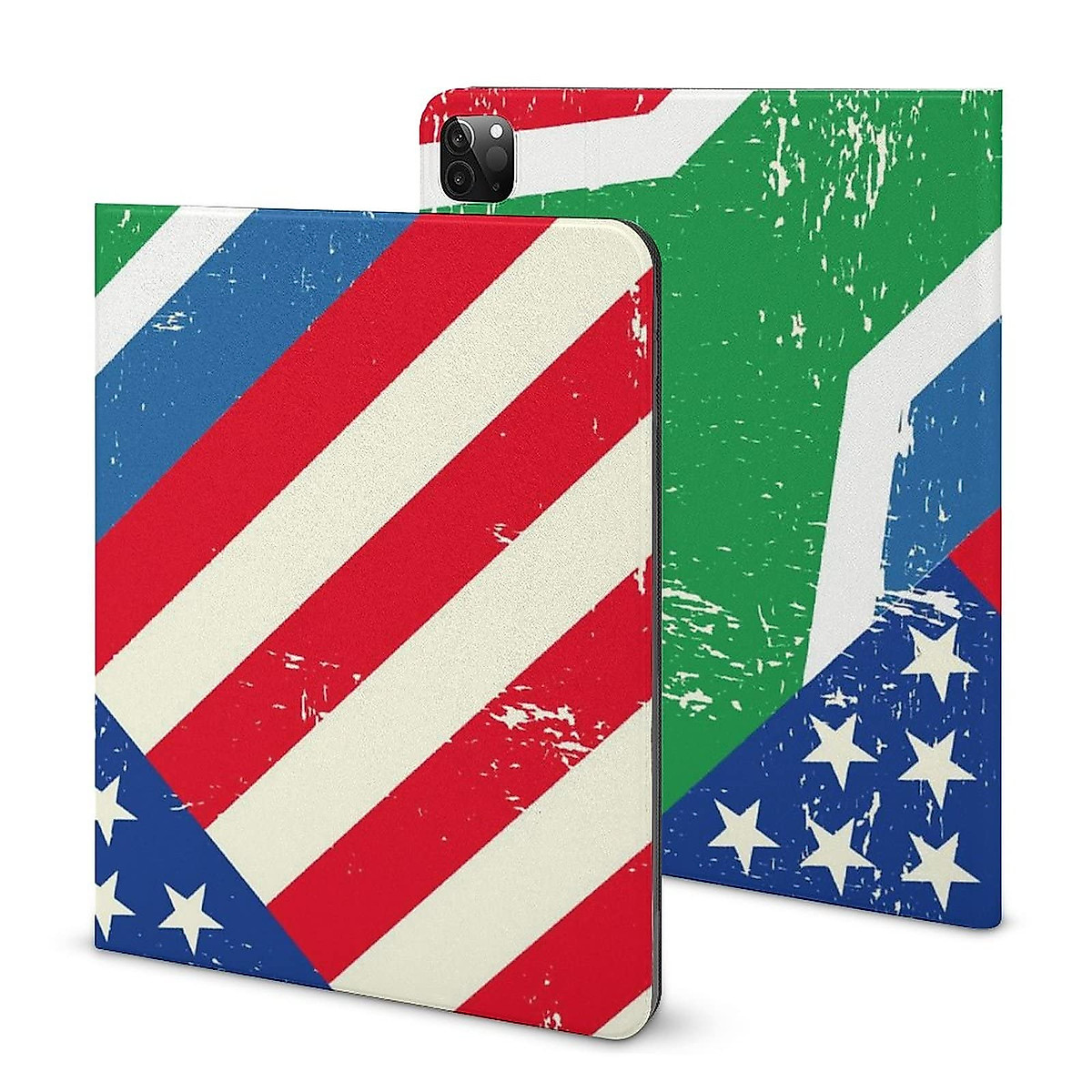 American South Africa Flag Protective Case with Soft Back Smart Stand Case Cover with Pencil Holder Compatible with IPAD Pro 2020 （11in）