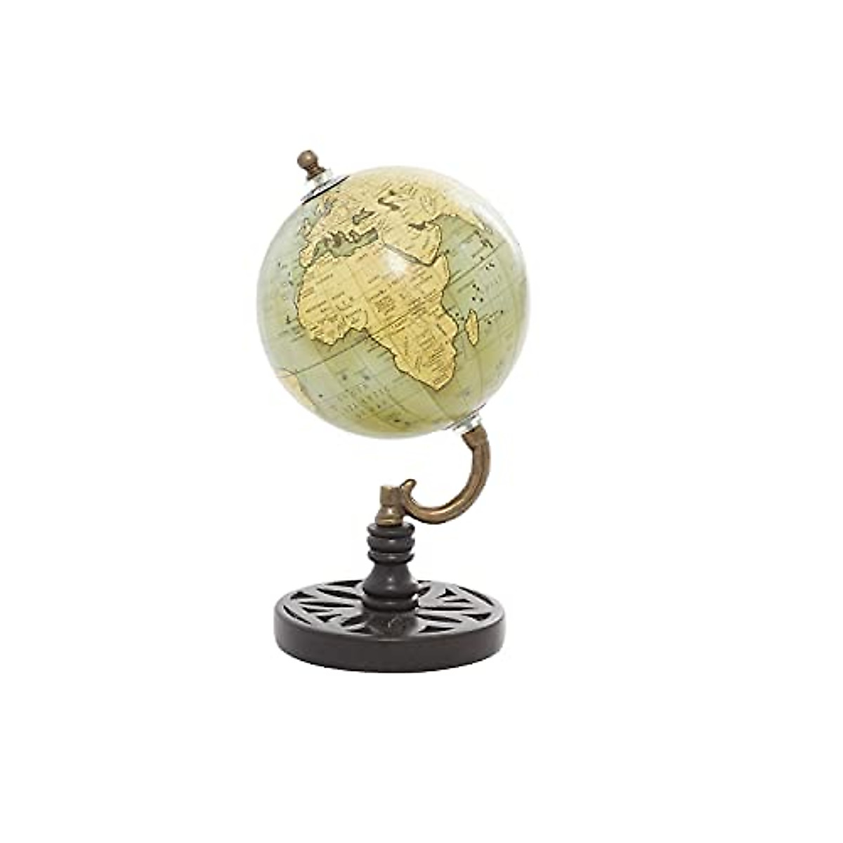 Deco 79 Wood Globe, 5" x 5" x 9", Green