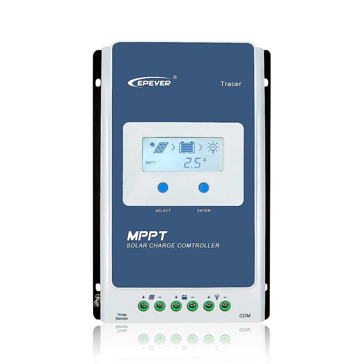 EPEVER 20A Solar Charge Controller MPPT Solar Panel Charge Controller 12V / 24V Auto Working Max PV 100V Solar Charge Battery Regulator with LCD Display for Gel Flooded Sealed Lithium Batteries