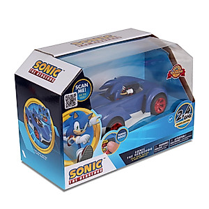 NKOK Team Sonic Racing 2.4GHz Radio Control Toy Car with Turbo Boost - Sonic The Hedgehog 601, Features Working Lights, Adjustable Front Wheel Alignment, Super Fun and Easy, Ages 6 and up