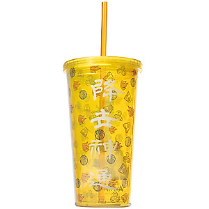 SCS Direct Avatar: The Last Airbender Travel Cup with Lid and Straw - Kawaii Style Characters - Officially Licensed - Great Gift for Kids and Adults
