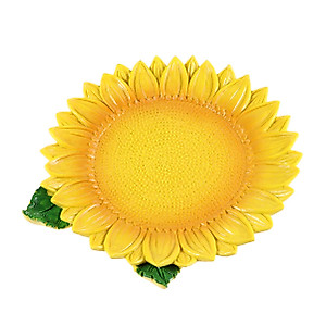 Milisten Vanity Tray Snack Plate Sunflower Platter Cactus Food Plate Buffet Food Serving Plate Fruits Serving Tray Jewelry Display Plate Key Bowl Appetizer Dishes Kitchen Tableware Decorative Tray