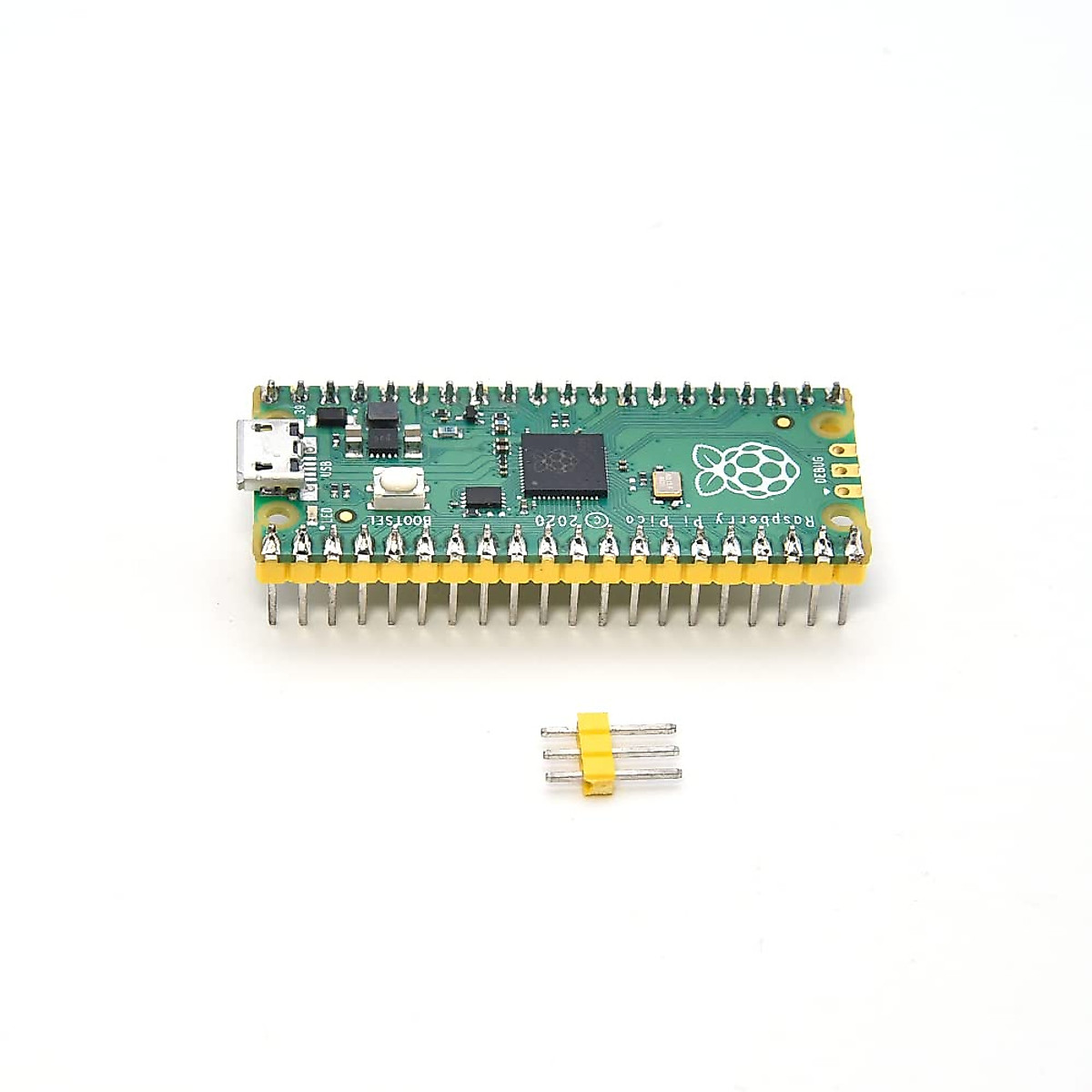 KEYESTUDIO Raspberry Pi Pico Breadboard Starter Kit with Headers Micro USB Cable 830 Breadboard Doupont Wires, RP2040 Microcontroller, 26 Multifunction GPIO Pins, Programmable in C & MicroPython