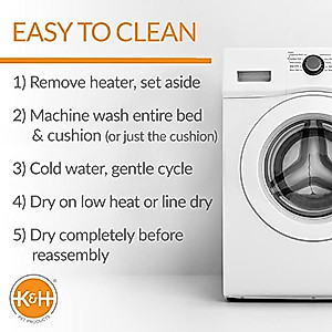 K&H PET PRODUCTS Thermo-Pet Nest Heated Cat Bed for Indoor Cats & Kittens, 2-in-1 Heated Cat Cave & Cuddler, Gray, Small 18 X 15 Inches