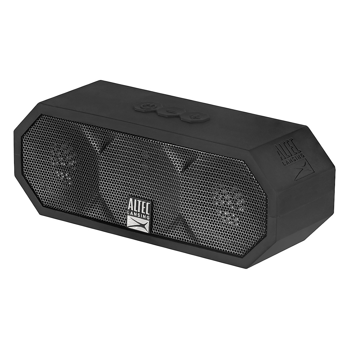 Altec Lansing IMW457-BLK Jacket H2O 2 Bluetooth Speaker, IP67 Waterproof, Black & Mini H2O - Wireless, Bluetooth, Waterproof Speaker, Floating, IP67, 6-Hour Battery, (Black)