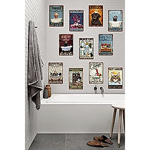 Moose Co. Bath Soap Wash Your Hooves Metal Tin Sign Moose Decor Signs Wall Metal Poster for Office Cafe Bathroom Badroom 8x12 Inch