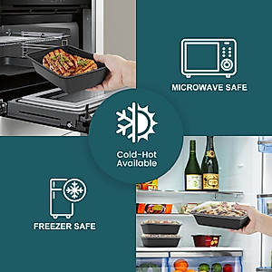 WGCC Meal Prep Containers - 50Pack 28OZ Food Containers With Lids, Disposable To Go, Stackable, Leakproof & Food Safe, Microwave, Freezer, Dishwasher Safe