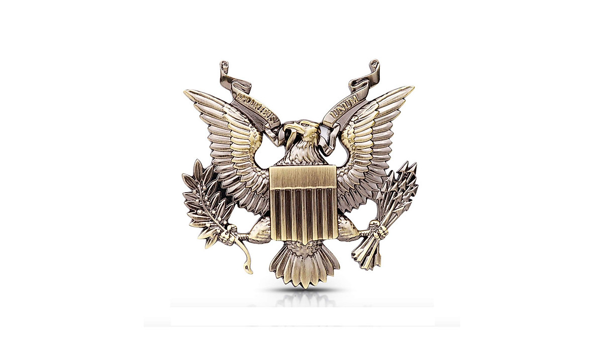 US Army Bronze Car Emblem Sticker - Durable & Stylish