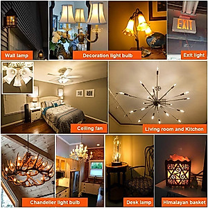 Raheem T8 LED Bulb, E12 Dimmable LED Bulb, 110v 600Lumens 3000k 60W Equivalent, Clear Glass Tubular Light Bulb, Best Replacement for Incandescent Bulb, Candelabra LED Bulbs, 10 Pack (Warm White)