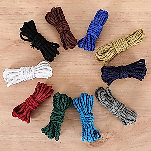 Macrame Cord 4mm x 328yd | 100% Natural Cotton Macrame Rope | 4 Strand Twisted Cotton Cord for DIY Crafts Knitting Plant Hangers Wedding Decor, Beige