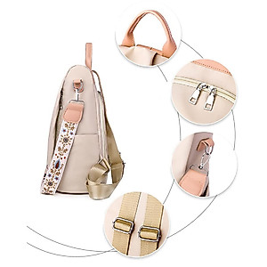 Rose Backpack For Women Bag Soft Leather Fashion Women Backpack Purses Multipurpose Design Handbags And Shoulder Bag