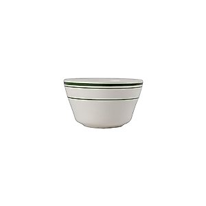 Tuxton China TGB-004 Bouillon, 8 oz., 4" Dia. x 2-3/8" H, Round, Wide Rim, Rolled Edge, Microwave & Dishwasher Safe, Oven Proof, Fully vitrified, Lead-Free, Ceramic, Green Bay, Case of 36