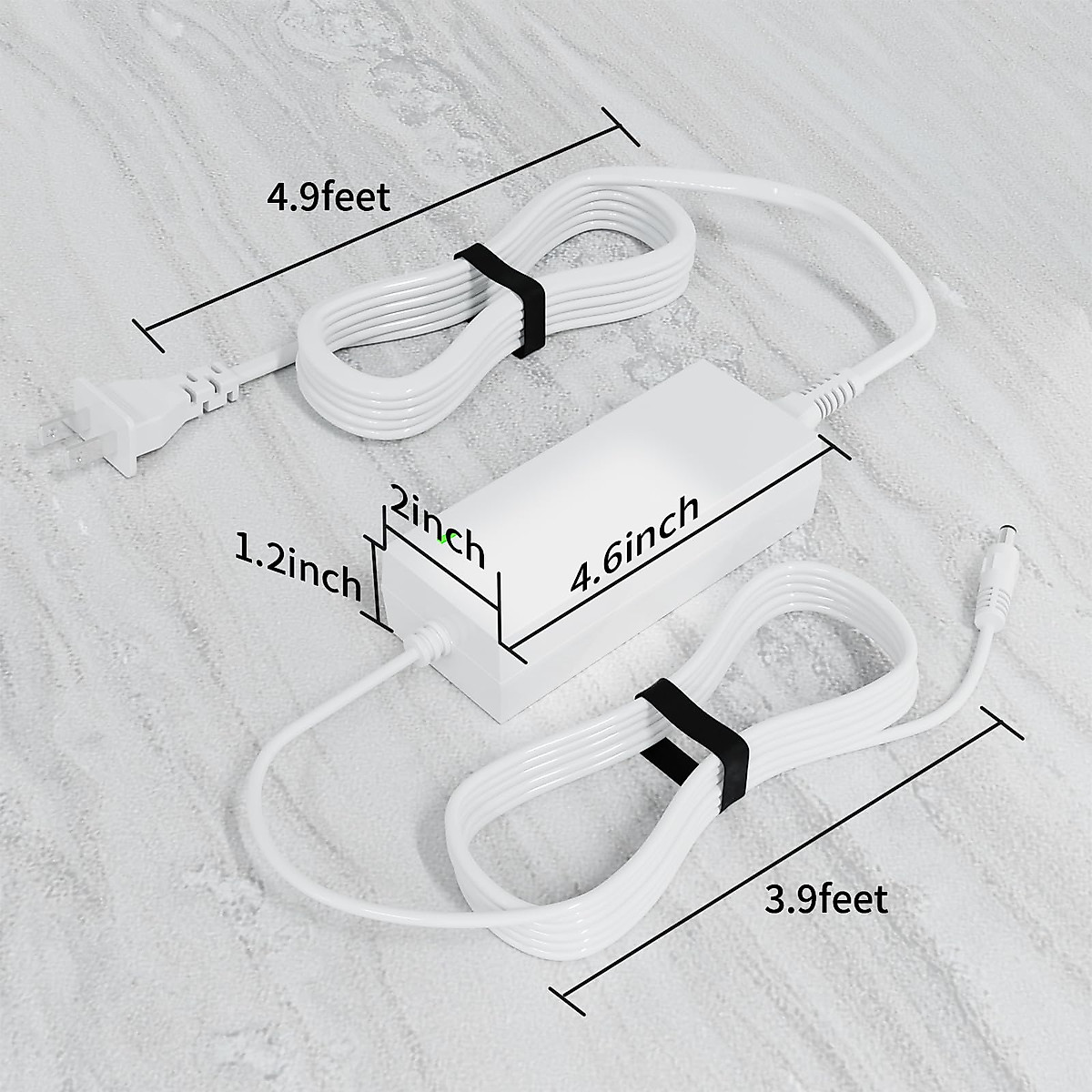42V 2A Charger for 36V Bike Lithium Batteries. for Jetson, Gotrax and All Brands of 36V Electric Scooter Lithium Batteries, 5.5 * 2.5 1 Claw Universal Charger (White)