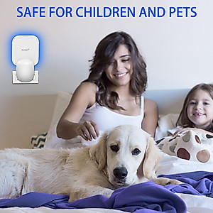 2 Pack Fly Insect Trap Plug & Mosquito Killer with Night Light & UV Attractant - Indoor Fruit Fly Traps for Gnat Moth- Fly Catcher Perfect for Home & Office,White ﻿DYT-M7