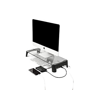 Ledetech 23.5" Laptop & Monitor Stand w/USB and Fast Charging Output