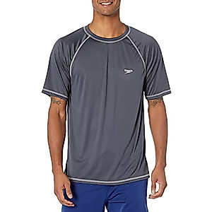 Speedo Men's Uv Swim Shirt Short Sleeve Loose Fit Easy Tee