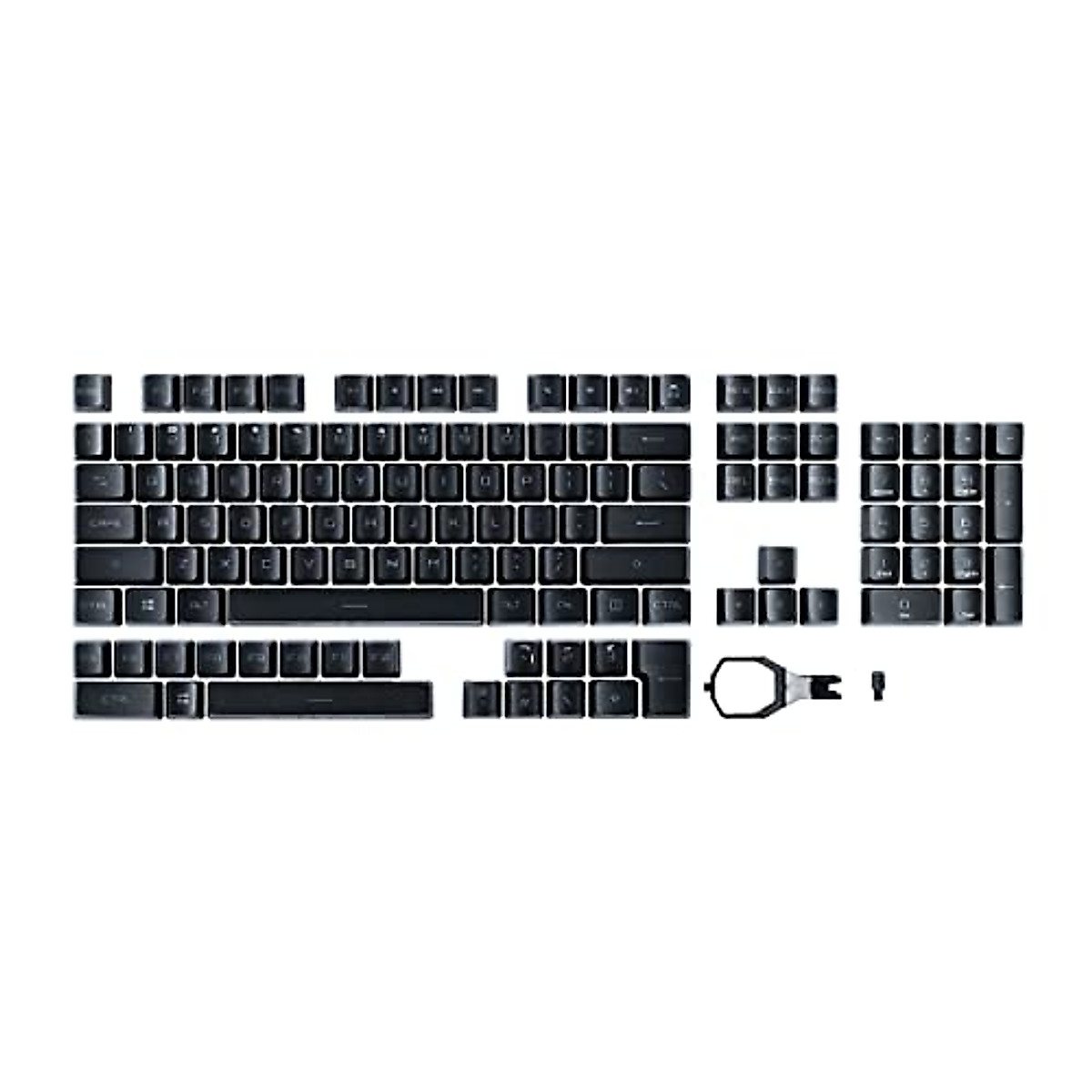 ASUS ROG RX PBT Keycap Set, Premium, Durable PBT Material Keycaps with Shortened Stems and Mid-Height Profiles, Providing Better Click Stability and Longer Lifespan