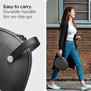 Spigen Klasden Designed for Airpods Max Carrying Travel Case Pouch Bag - Charcoal Gray [Compatible with Smart Case for Sleep Mode]