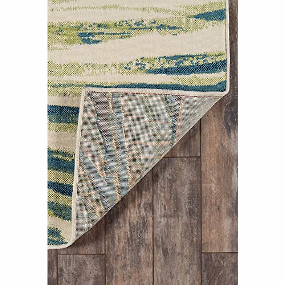 Momeni Baja Palm Leaf Area Rug, 3 ft 11 in x 5 ft 7 in, Green