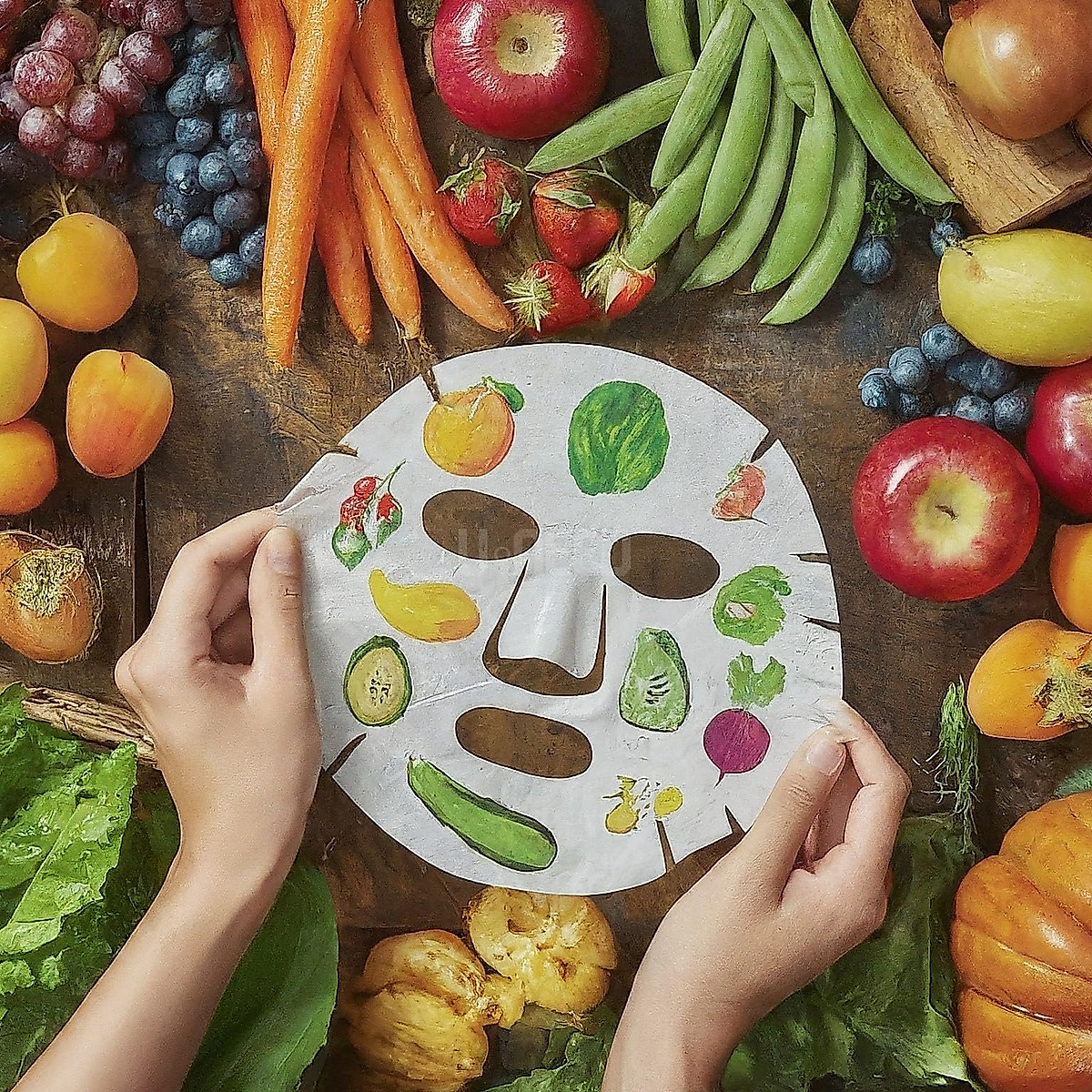 U-NEED 100 pcs Korean Face Sheet Mask (10 Types x 10 pcs) Natural Facial Mask Sheet | Tencel | Skin Care | Made in Korea | Moisturizing & Tightening | Pigment Balancing