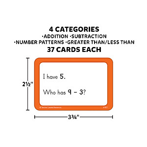 Teacher Created Resources I Have. Who Has.? Math Games Grade 1-2 (7817, Multi Color