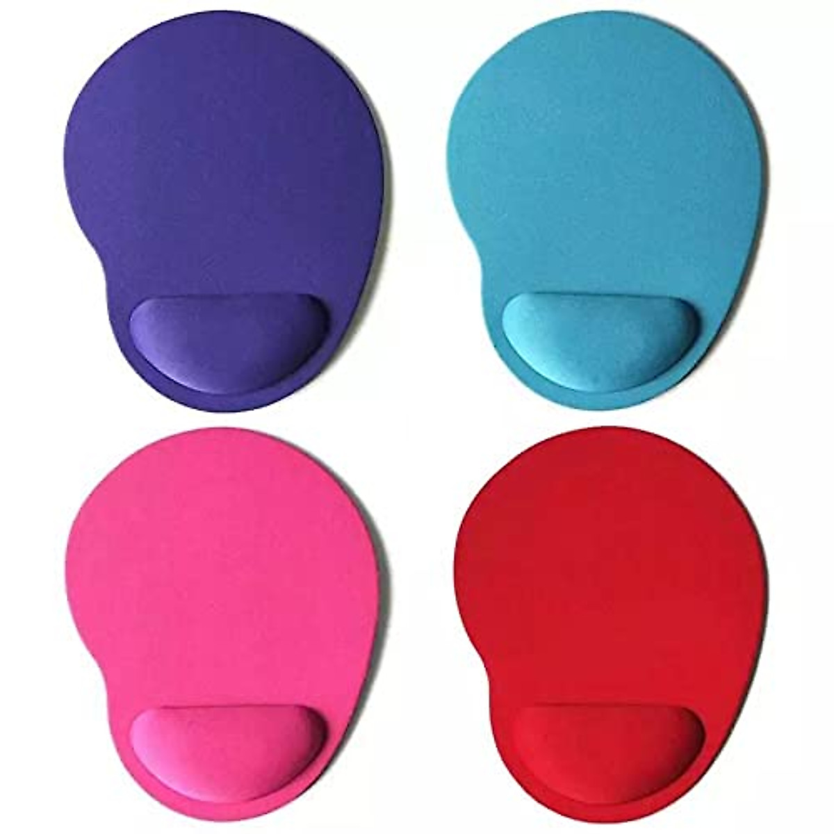 Mice Mat Computer Game Mouse Wrist Pad Solid Color Ergonomic Comfortable Gel Wrist Support Desk Pads(red)