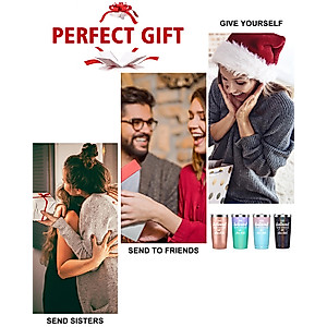 Sixspace Inspirational Tumbler, 20oz set, Mothers Day Gifts, Funny Birthday Gifts for Women, New Job, Congratulations Gift, Best Friend, Mom, Friendship, 'She Believed She Could So She Did'